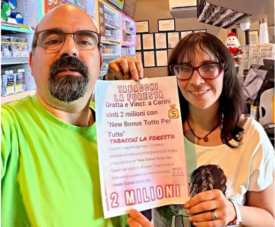 Carini baciata dalla fortuna: vinti 2 milioni con un Gratta e Vinci ...
